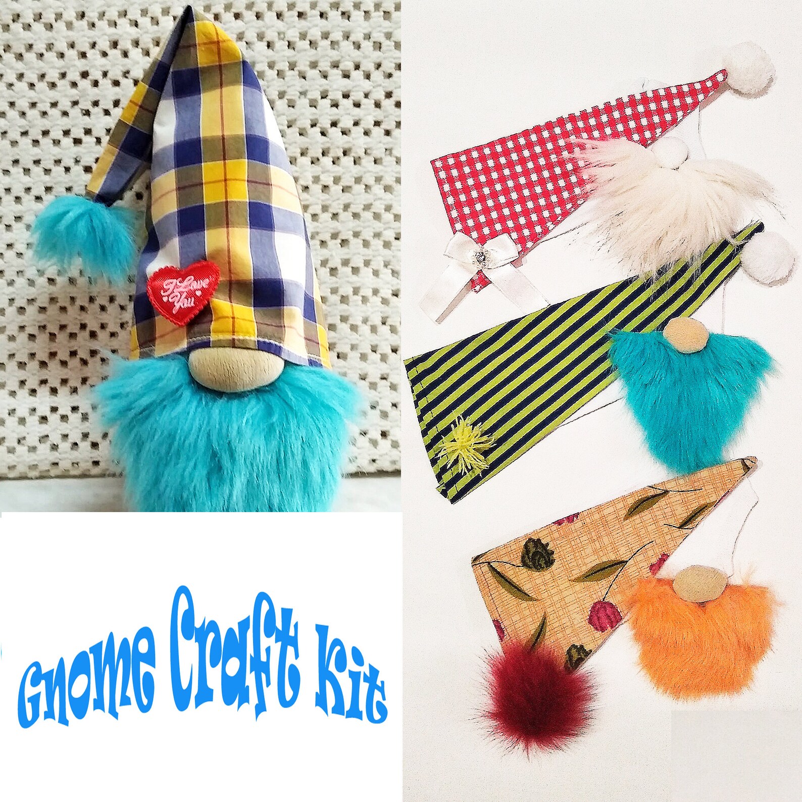 Handicraft Kit Gnome Craft Kit Gift Idea Gnome Crafting - Etsy