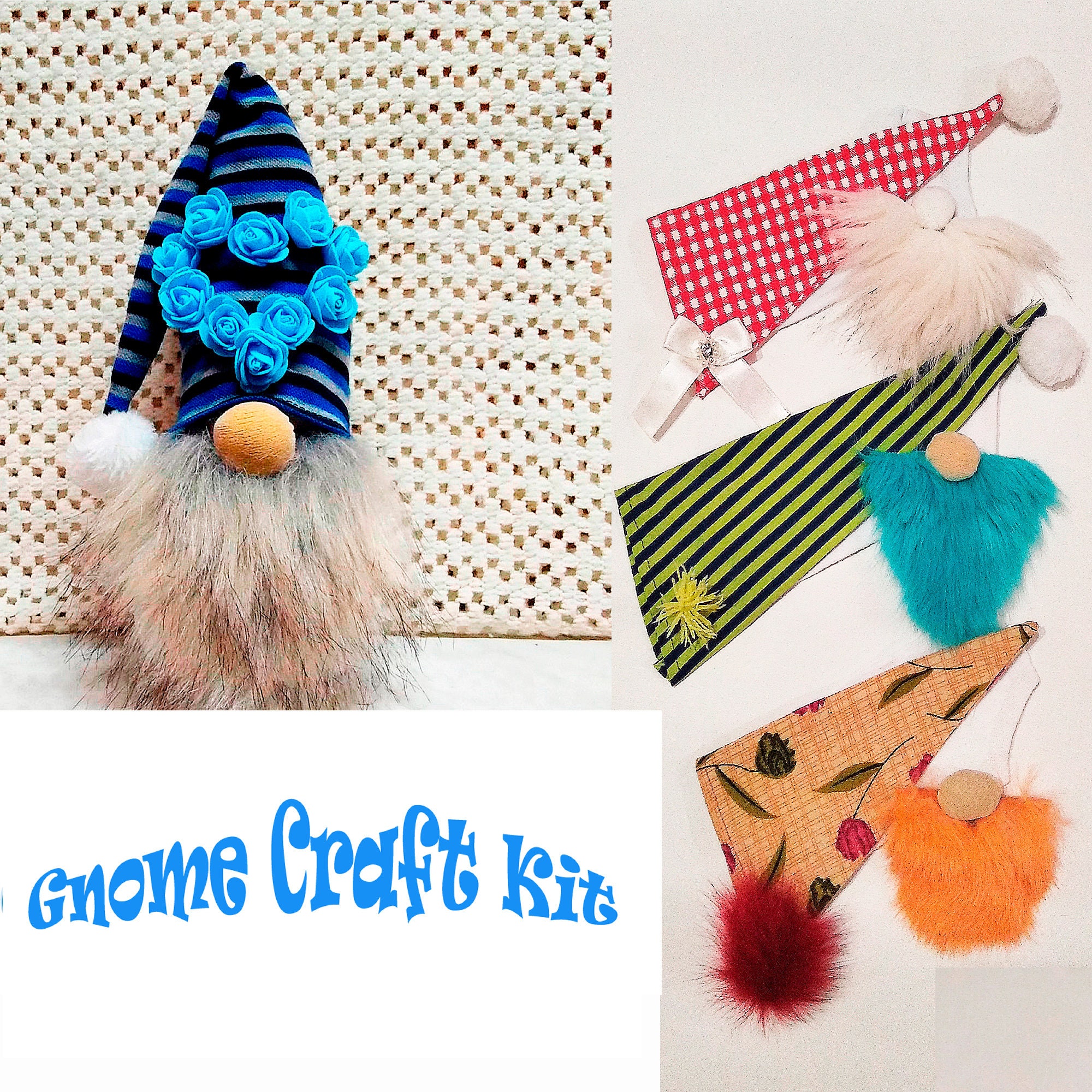 Gnome Craft Kit Gift Idea Gnome Crafting Supplies No Sewing - Etsy