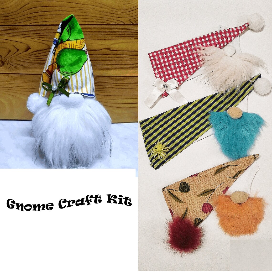 Gnome Craft Kit Gift Idea Gnome Crafting Supplies Handicraft | Etsy