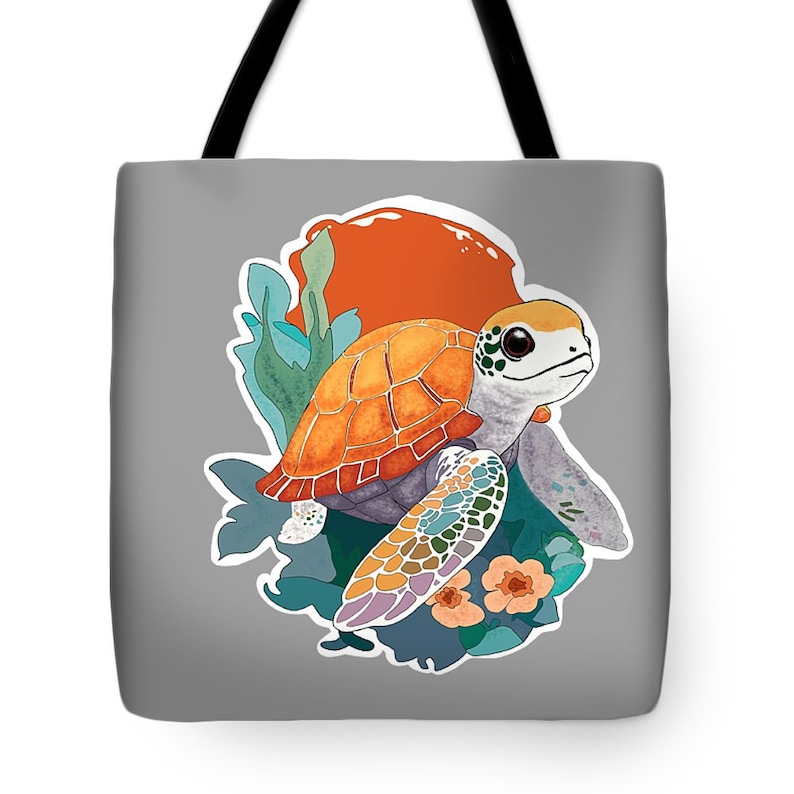 Cute Turtle Print and Cut Digital PNG Sticker, Instant Download, PNG ...