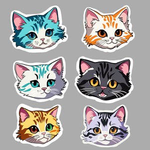 Cats Clipart Cute Cat Clip Art Kawaii Kittens Kitty Icons Pet ...