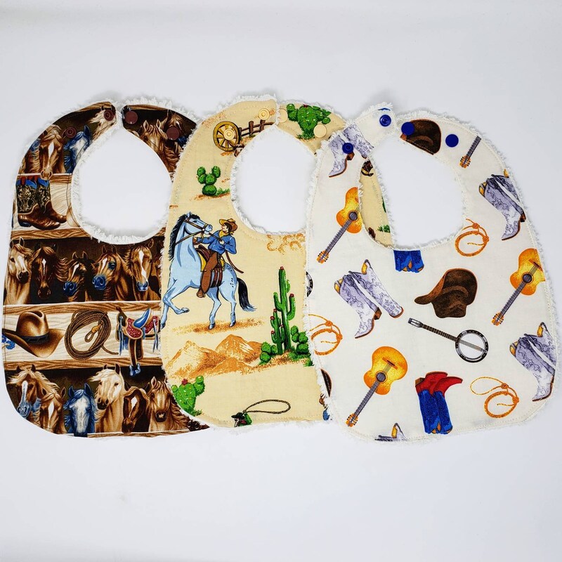 Cowboy Bib - Etsy