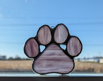PATTERN Paw Heart 2 Stained Glass Pattern PDF Digital - Etsy