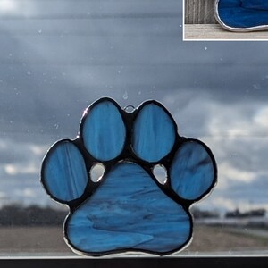 Stained Glass Paw Print - Etsy