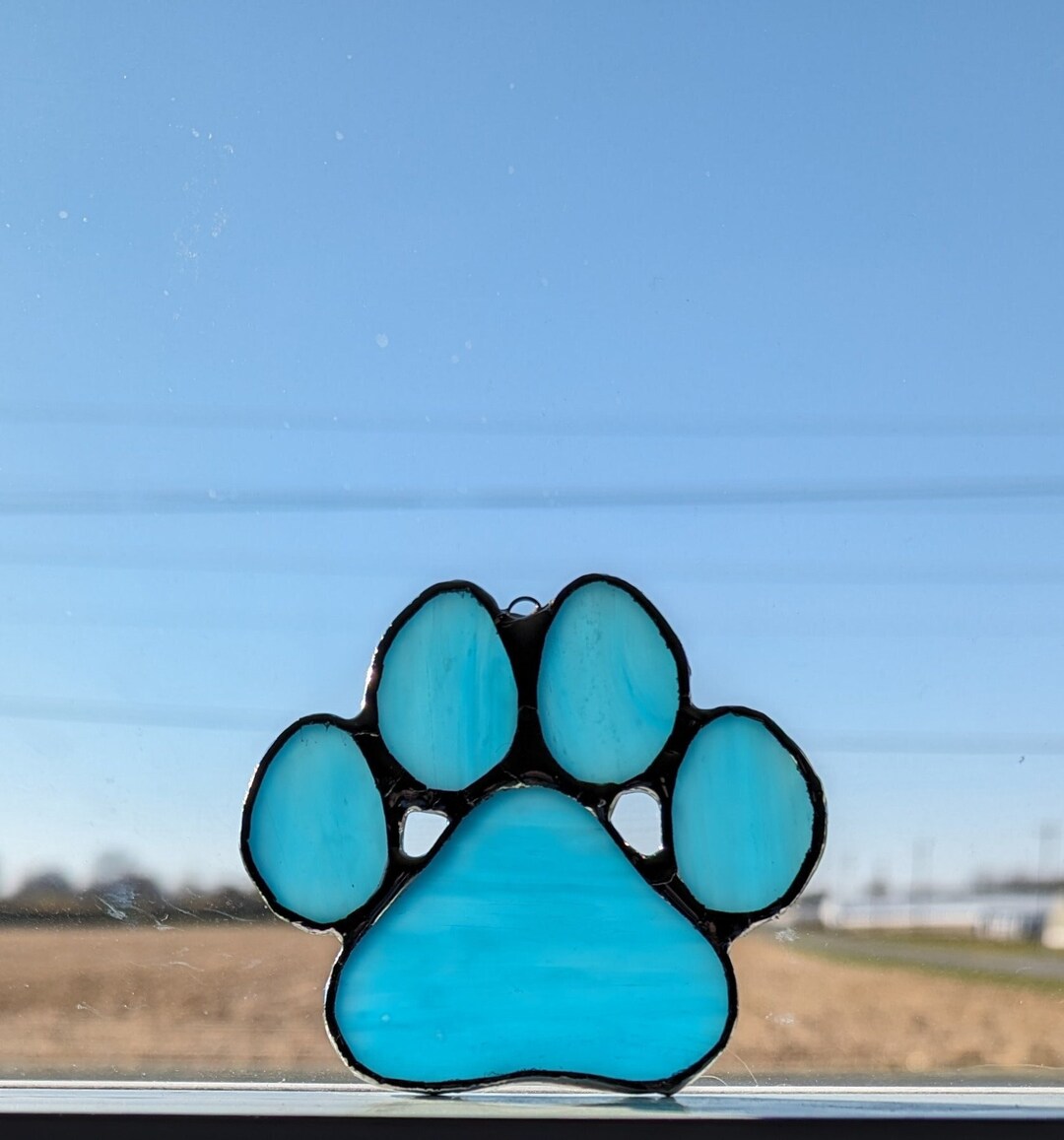 Stained Glass Paw Print - Etsy