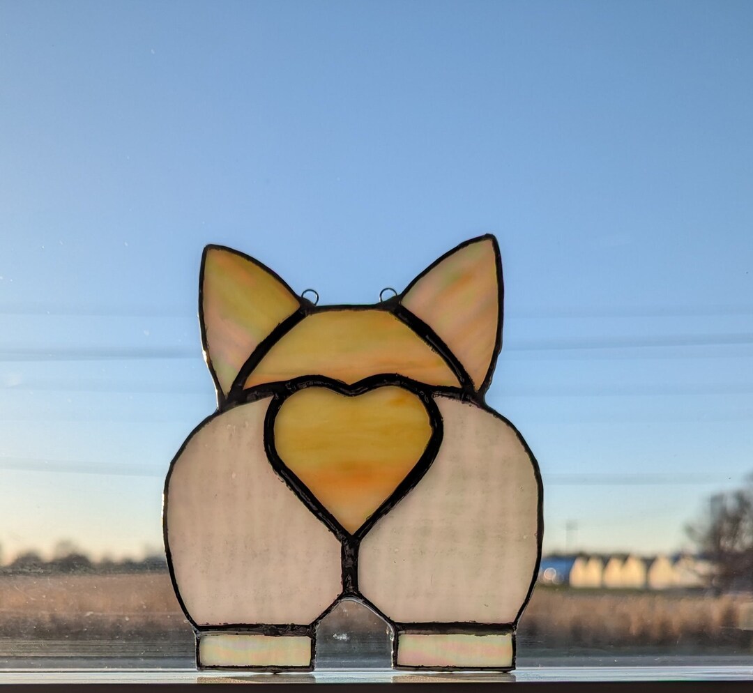 Stained Glass Corgi - Etsy
