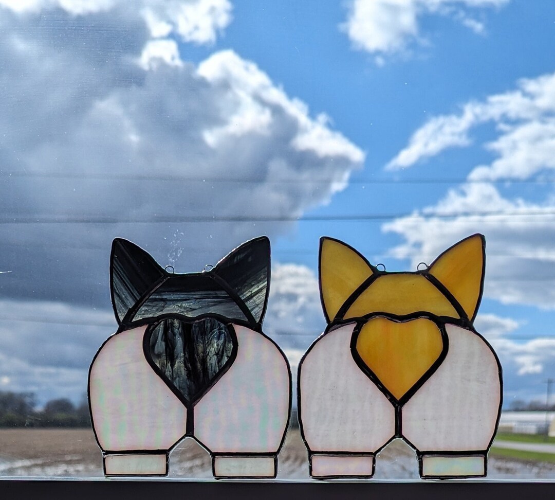 Stained Glass Corgi - Etsy