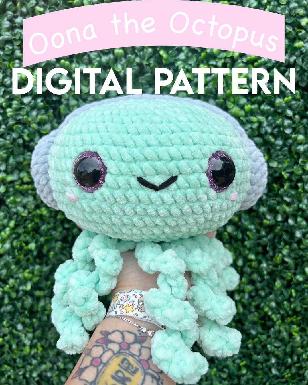 Digital PDF Low-sew Crochet Pattern for Oona the Octopus With ...