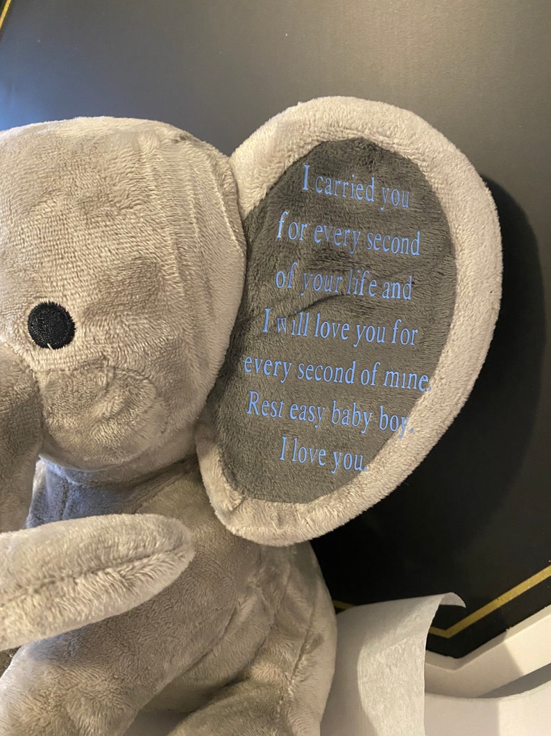 Birth Stat Elephant Personalized Elephant Stuffed Animal | Etsy