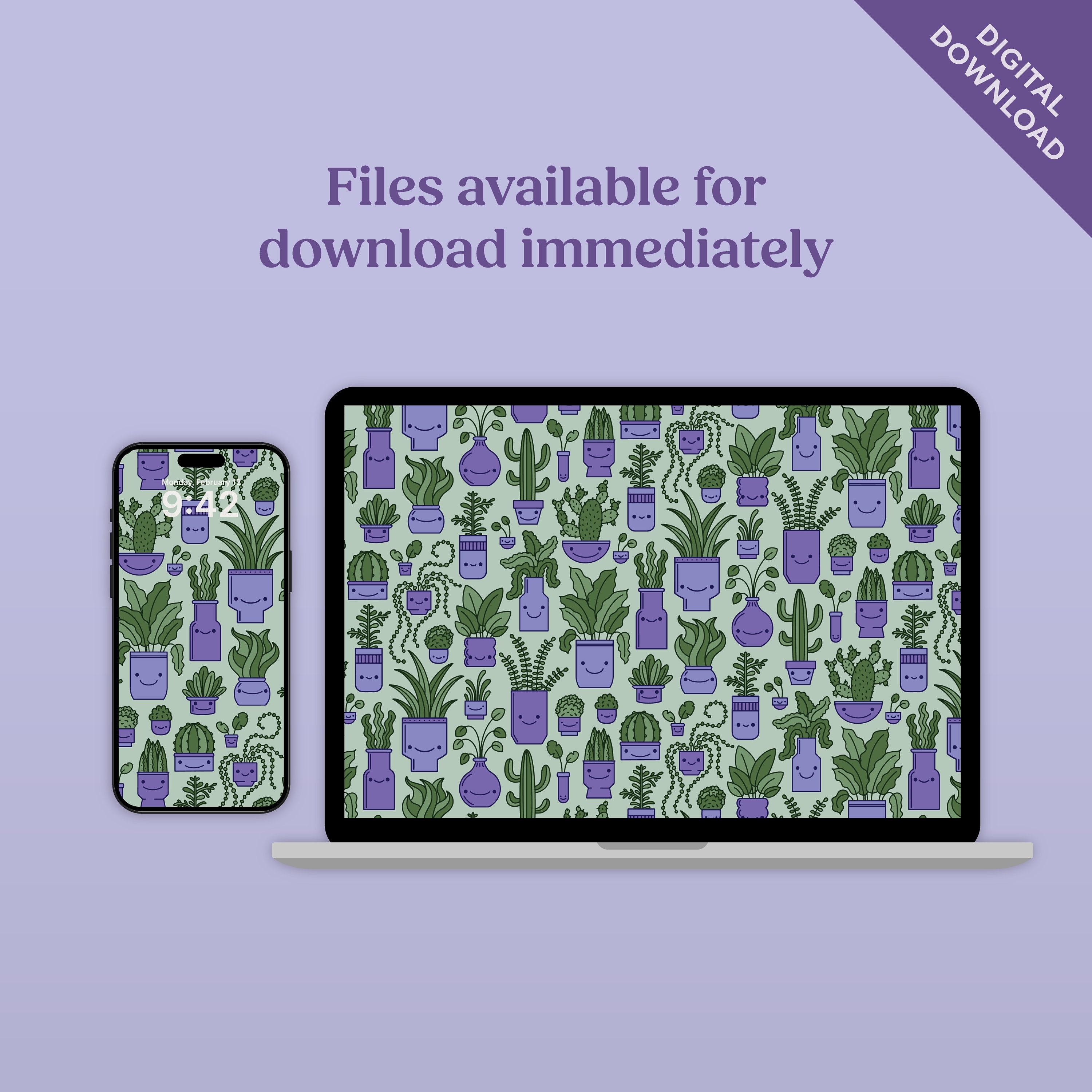 Plants Digital Wallpaper Mobile & Desktop Wallpapers for Phone, Laptop ...