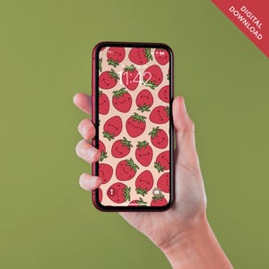 Strawberries Digital Wallpaper | Mobile & Desktop Wallpapers for Phone, Laptop, Computer, Tablet ...