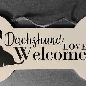 Dog Bone Sign, Wood Pet Sign, Door Hanger, Dog Welcome Sign, Funny Dog ...
