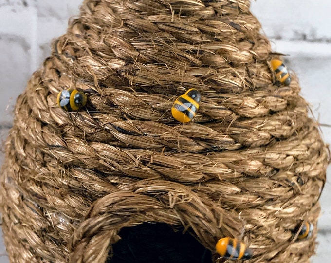 Bee Skep Bee Hive With Honey and Bees 8 Beehive - Etsy