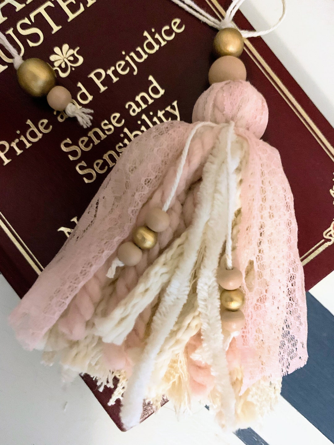 Journal Tassel Bookmark, Junk Journal Tassel, Book Lover Gift , Book ...