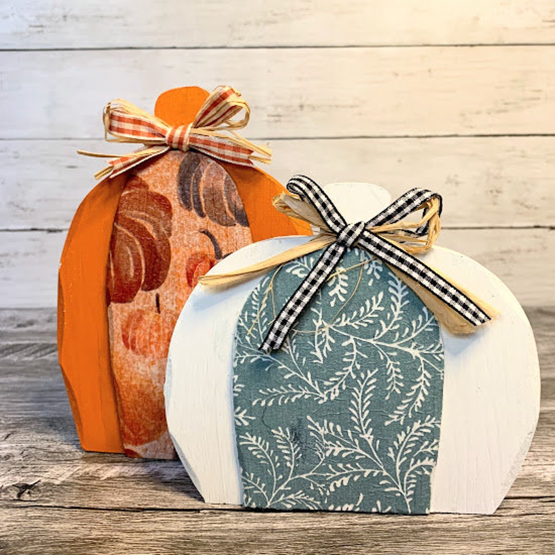 Fall Tiered Tray Décor, Autumn Tray Décor, Shelf Sitters, Rustic ...