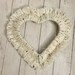 Boho Wreath, Heart Wreath, White Heart Wreath, Valentine Decor, Year ...