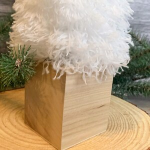 White Fur Christmas Tree, Fur Tree, Shabby Chic Christmas Tree, White ...