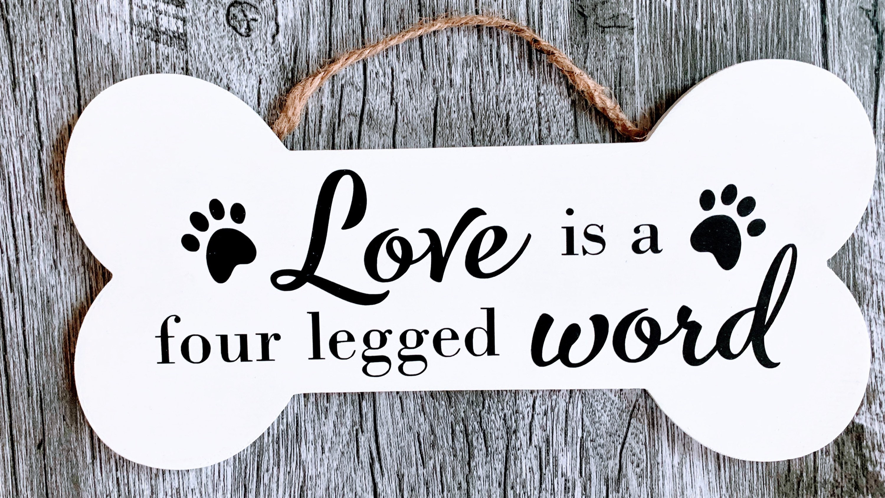 Dog Bone Sign Wood Pet Sign Door Hanger Dog Welcome Sign - Etsy