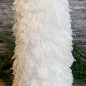 White Fur Christmas Tree, Fur Tree, Shabby Chic Christmas Tree, White ...