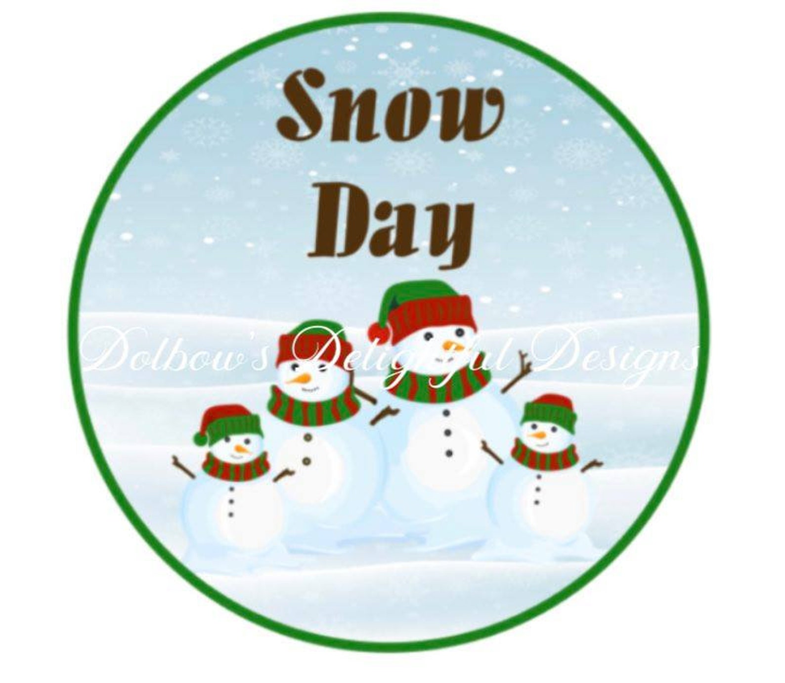 Snow Day Wreath Sign - Etsy