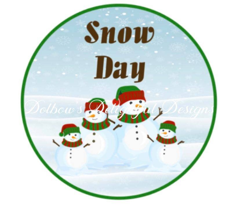 Snow Day Wreath Sign - Etsy