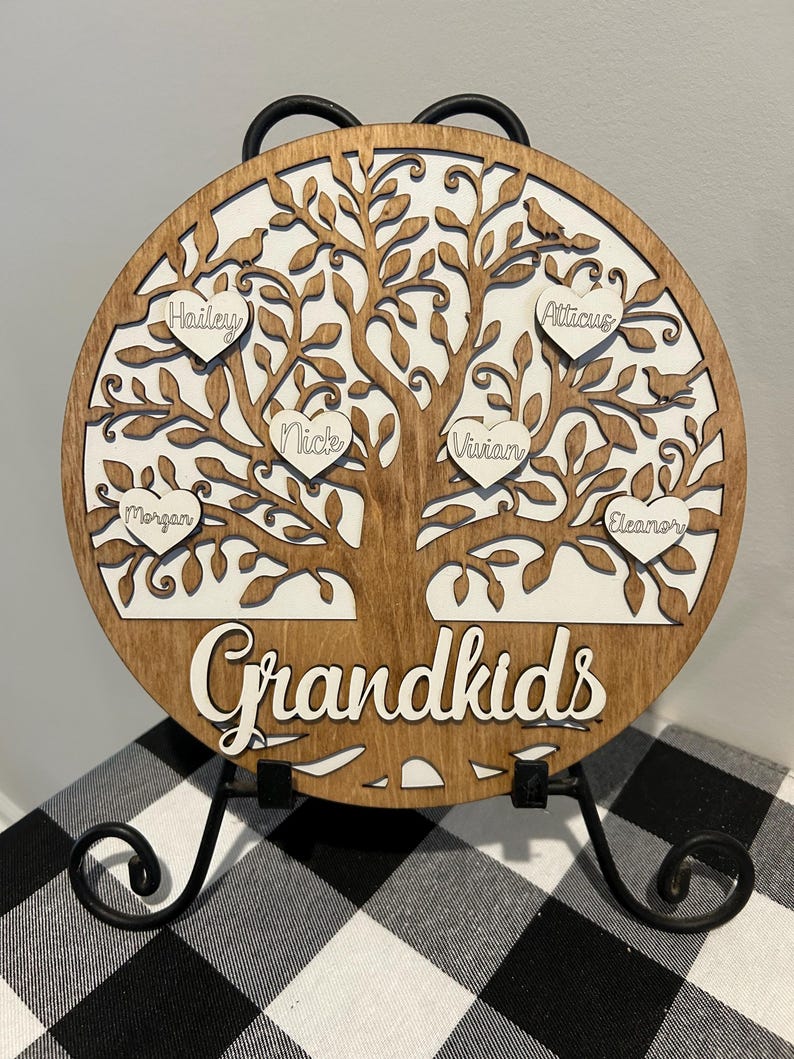 Grandkids | Our Family | Family Tree Sign | Grandparents Sign | Family ...
