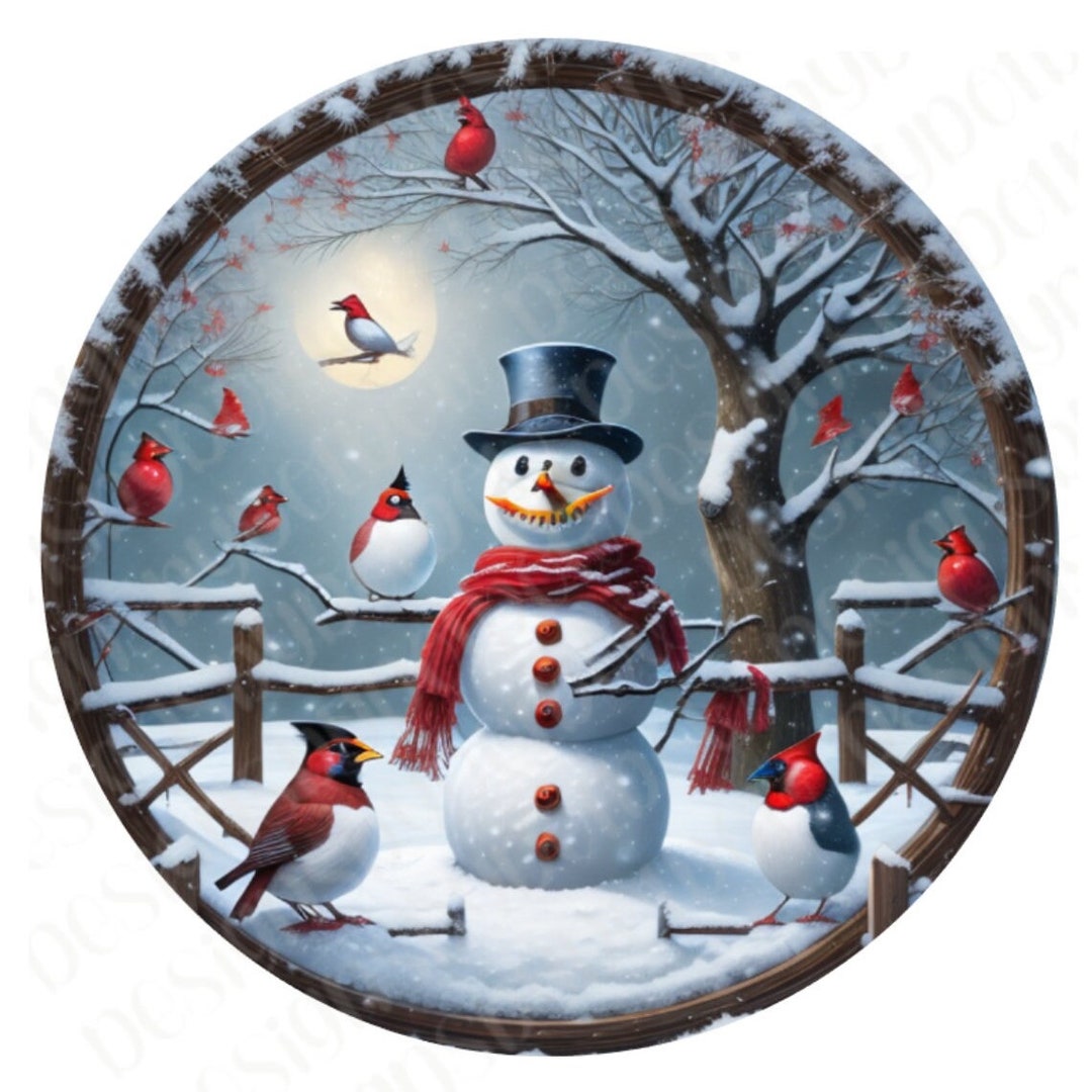 Snowman Sign, Wreath Sign, Metal Wreath Sign, Winter Wreath, Wreath ...