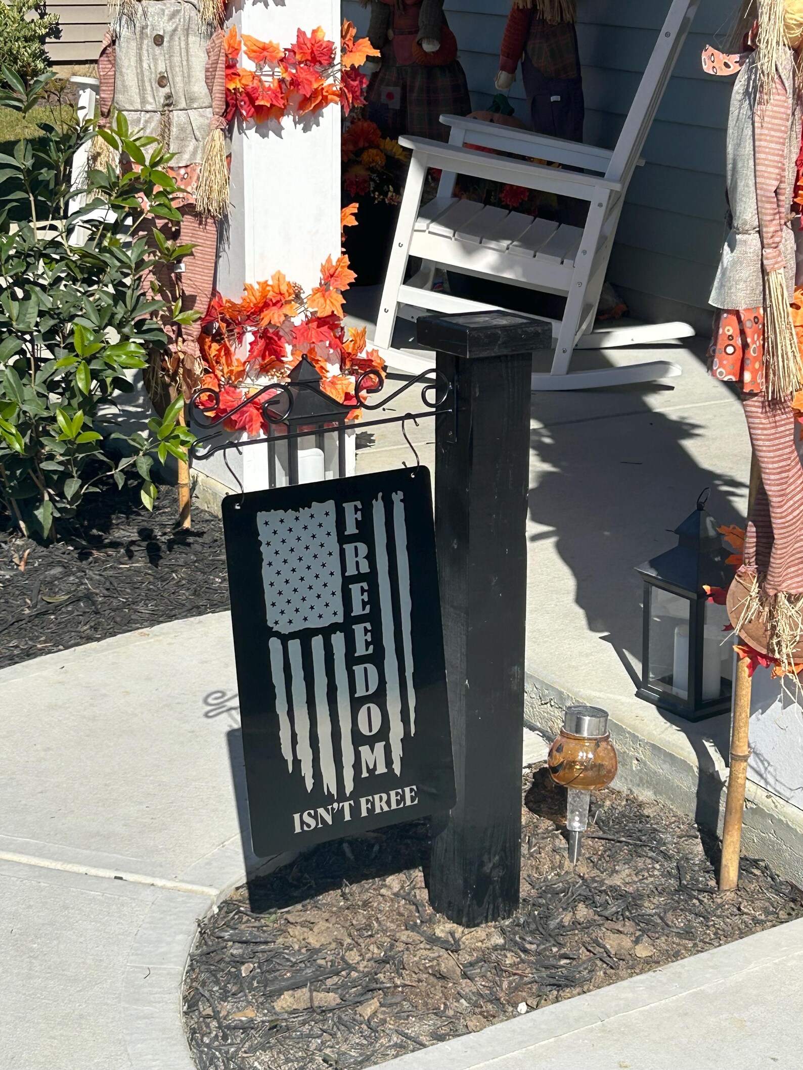Metal Garden Flag, Garden Sign, Family Yard Flag, Yard Sign, Custom ...