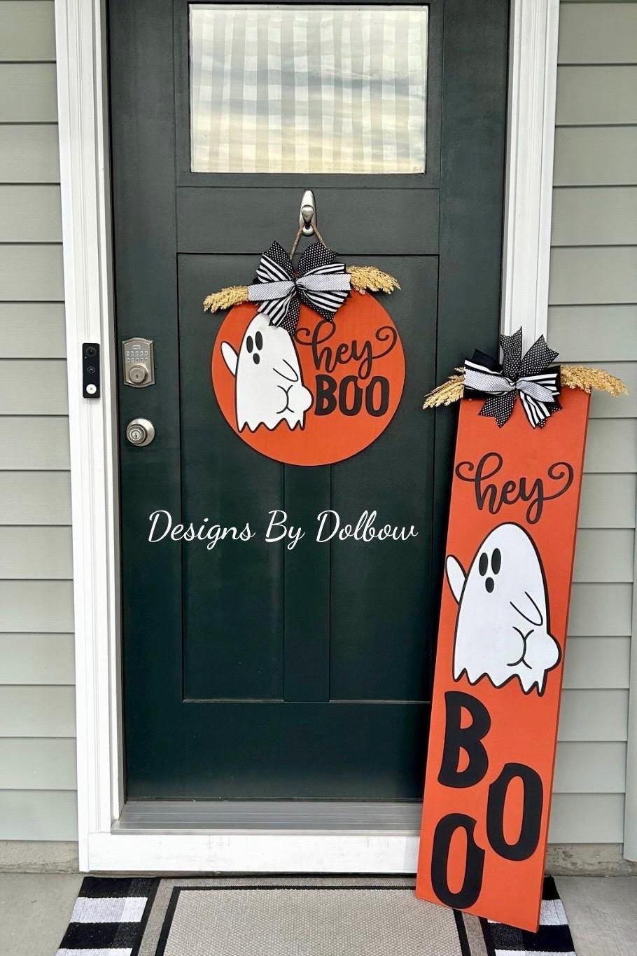 Halloween Front Porch Leaner, Halloween Decor, Ghost Door Hanger ...