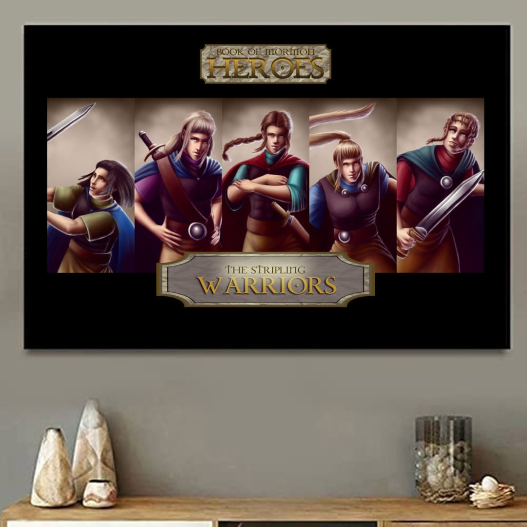 Book of Mormon Heroes Stripling Warriors 24" X 36" Poster - Etsy