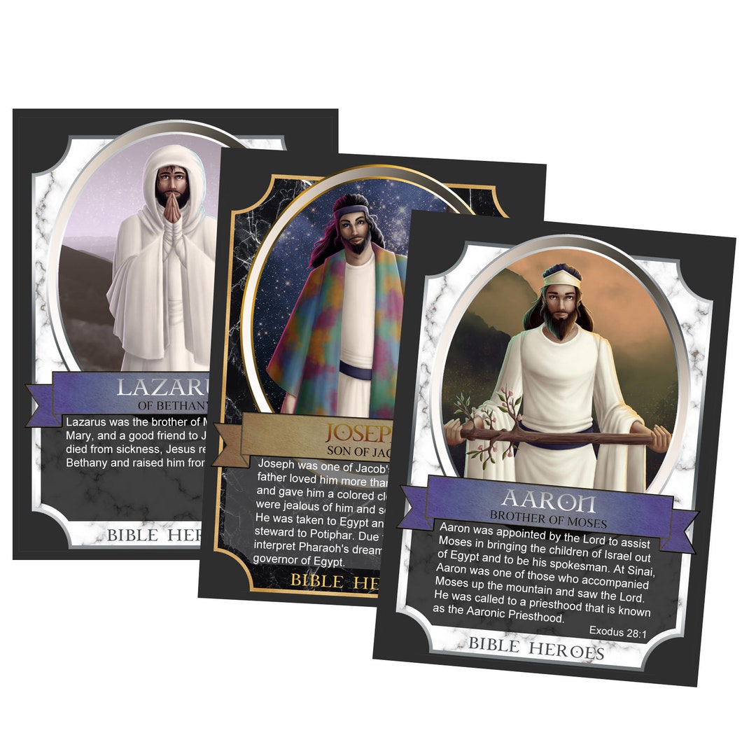 Bible Heroes Trading Cards - Etsy