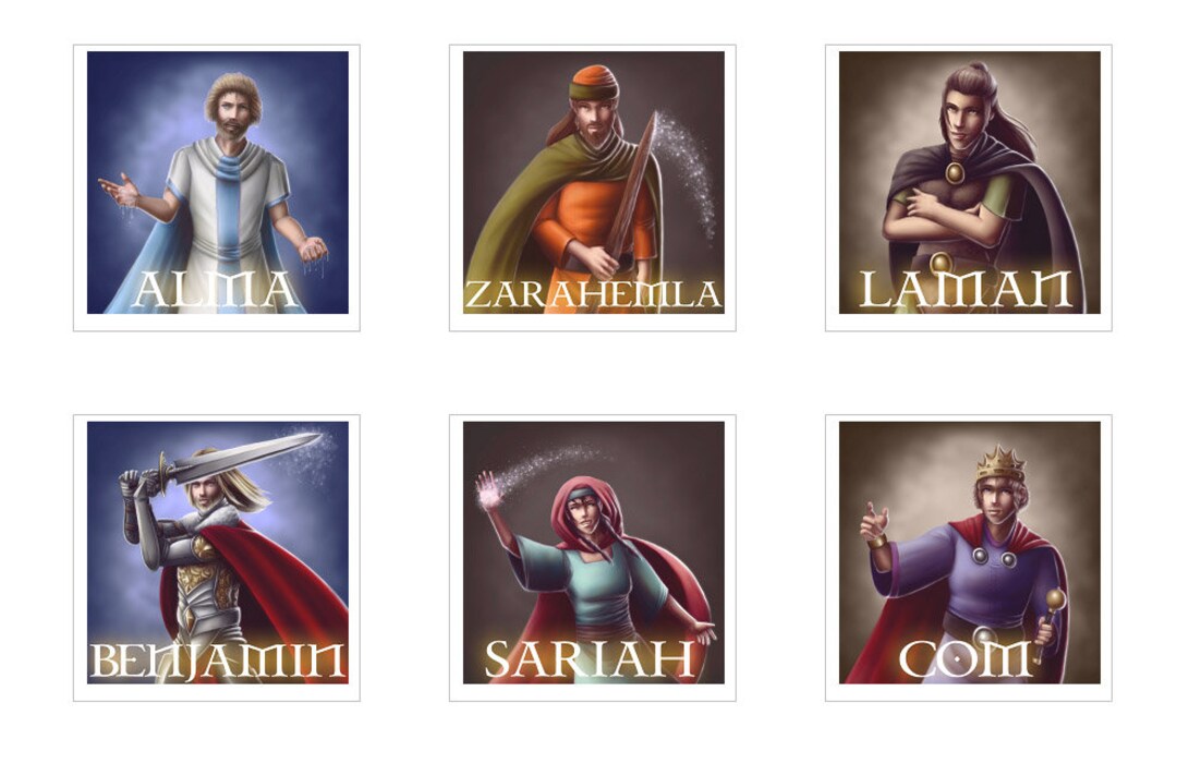 Book of Mormon Heroes Scripture Stickers Set 3 - Etsy