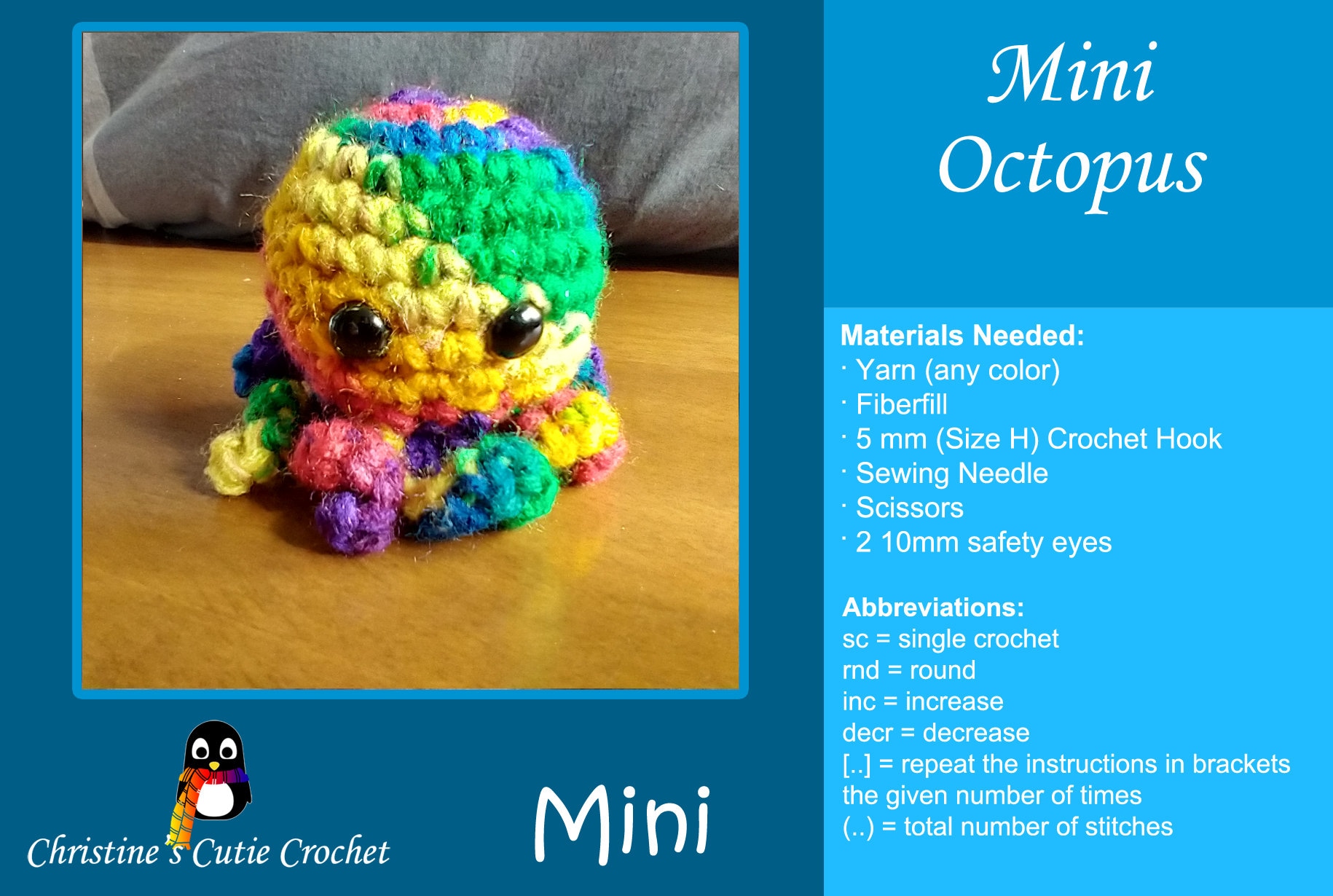 Mini Octopus Amigurumi Cutie Crochet Kit - Etsy