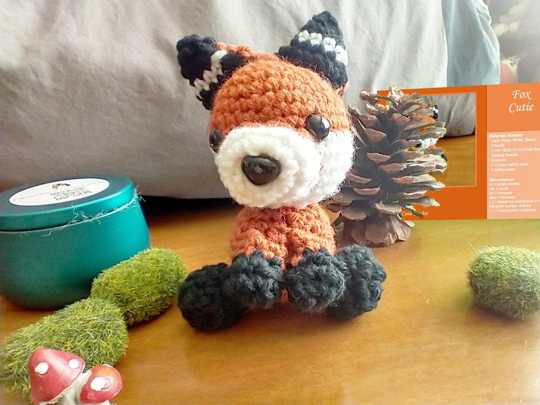 Foxie the Fox Amigurumi Cutie Crochet Kit - Etsy