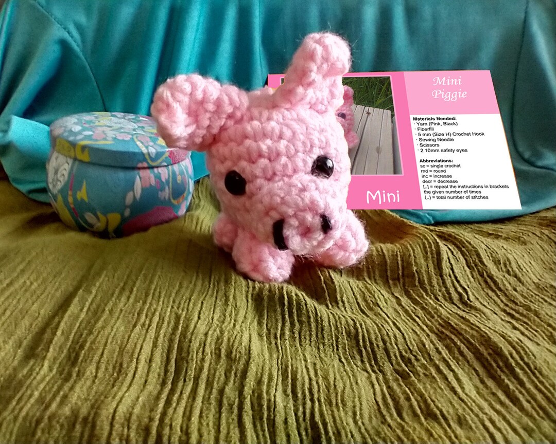 Mini Piggie Amigurumi Cutie Crochet Kit - Etsy