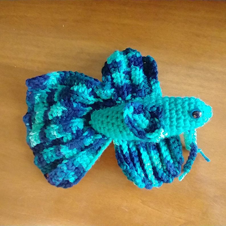 Ombre Beta Fish Amigurumi Cutie Crochet PDF Pattern - Etsy