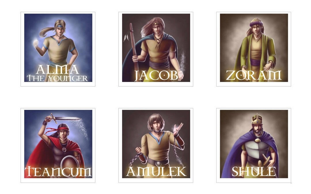 Book of Mormon Heroes Scripture Stickers Set 5 - Etsy