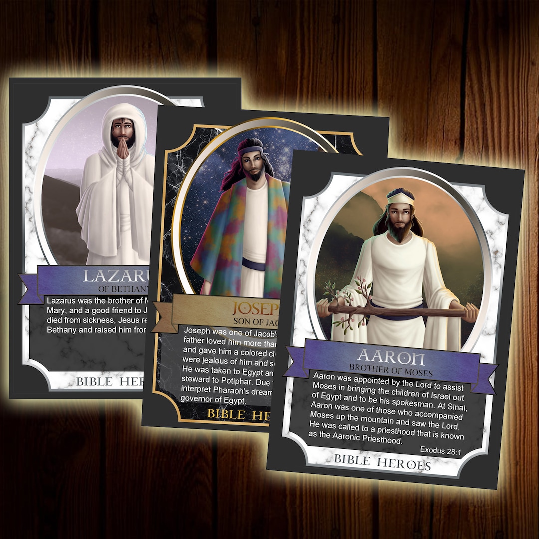 Bible Heroes Trading Cards - Etsy