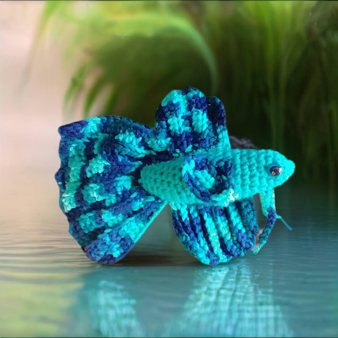 Ombre Beta Fish Amigurumi Cutie Crochet PDF Pattern - Etsy