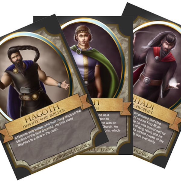 Book of Mormon Hero Cards - Etsy