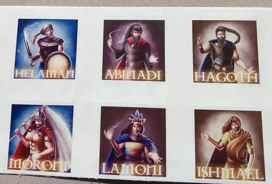 Book of Mormon Heroes Scripture Stickers Set 1 - Etsy