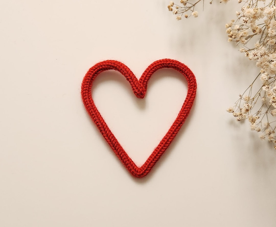 Handmade Knitting Word/ Love, Valentine's Day, Knitted Words, Wall ...