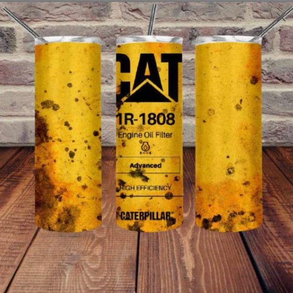 Cat Oil Filter Tumbler - Etsy