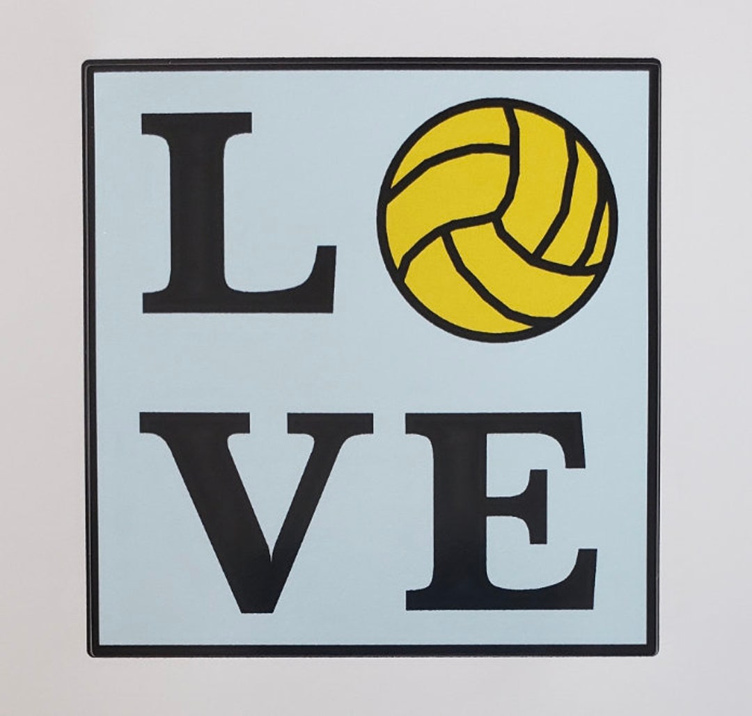 LOVE Water Polo Vinyl Sticker - Etsy