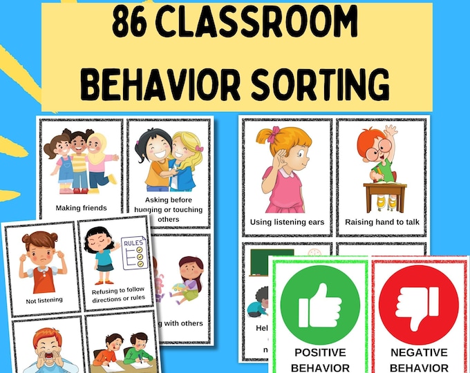 Classroom Behavior Sort, Sorting Activities Toddlers, Preschoolers ...