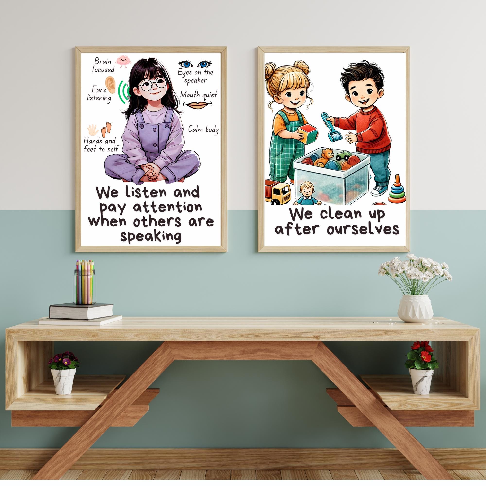 37 Printable Classroom Rules Posters for Daycare, Preschool ...
