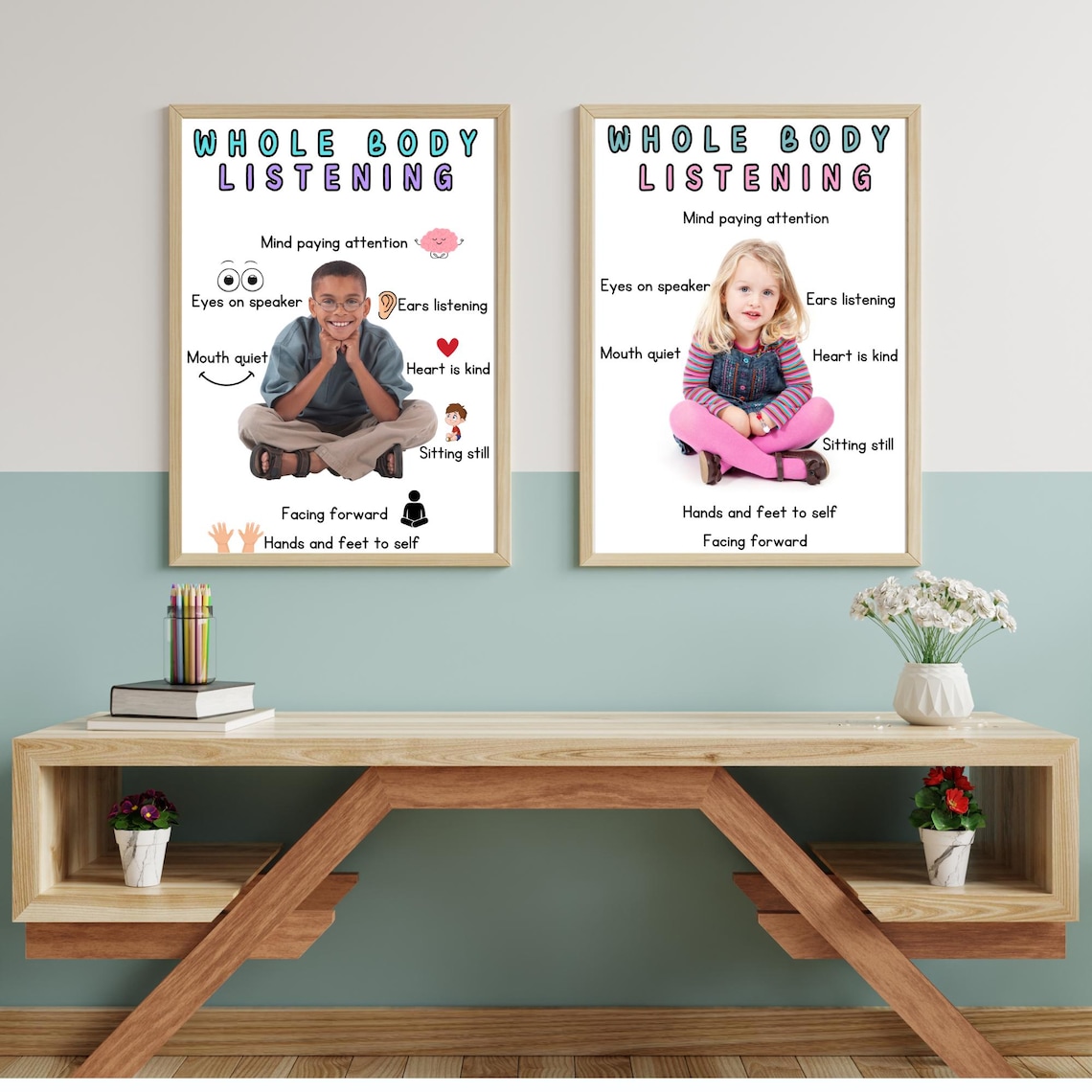 5 Whole Body Listening Posters | Calm Body Circle Time Visuals ...
