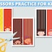 Scissor Cutting Practice Skills Pre-k Worksheet, Pretend Play Barber ...