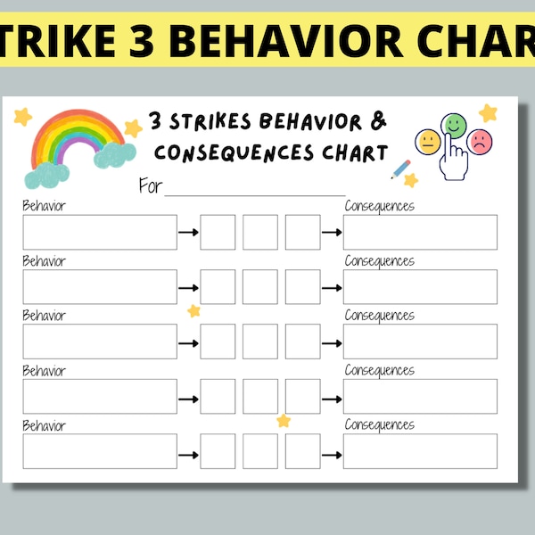 Behavior Chart - Etsy