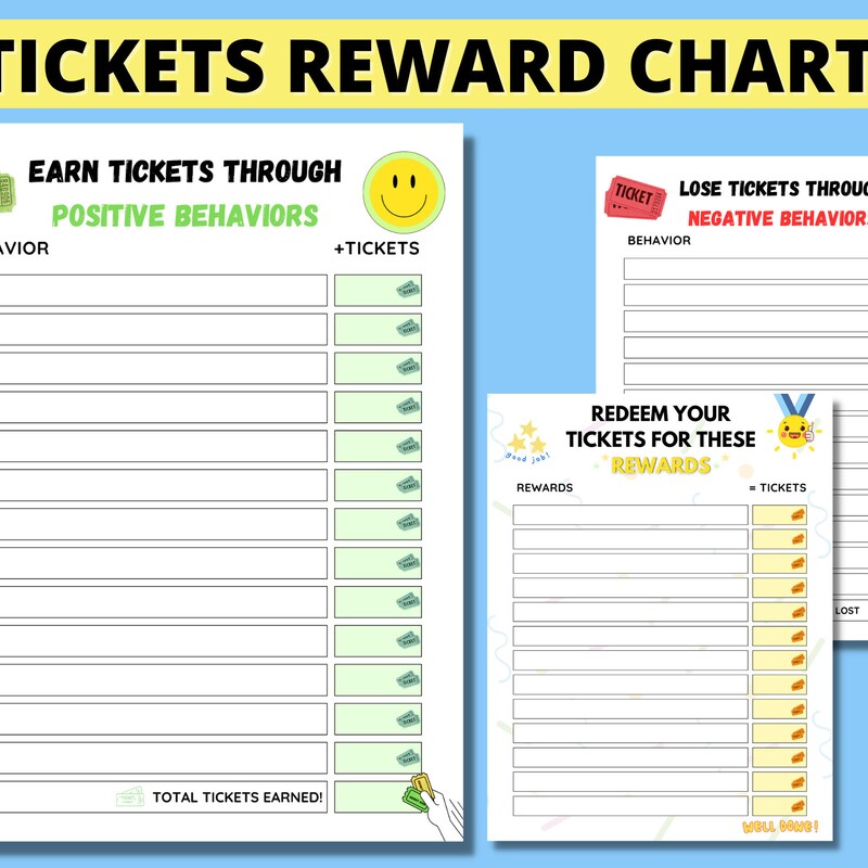 Reward Tickets - Etsy